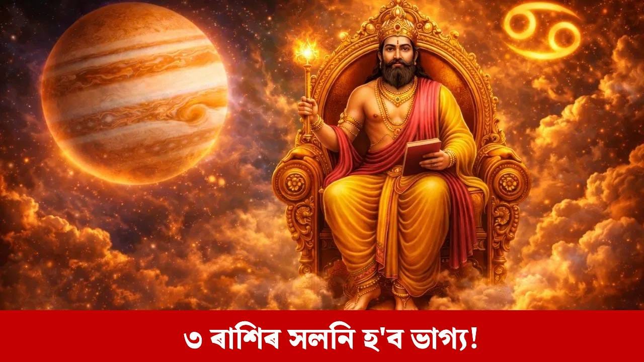 ১২ বছৰৰ পাছত গঠন হ'ব মহাপুৰুষ ৰাজযোগ, এই ৩ ৰাশিৰ বাবে অত্যন্ত শুভ ...